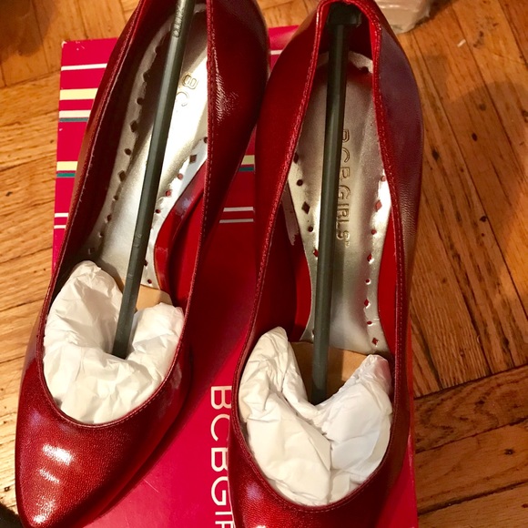 BCBGirls | Shoes | Red Patent Leather Heel Shoes | Poshmark